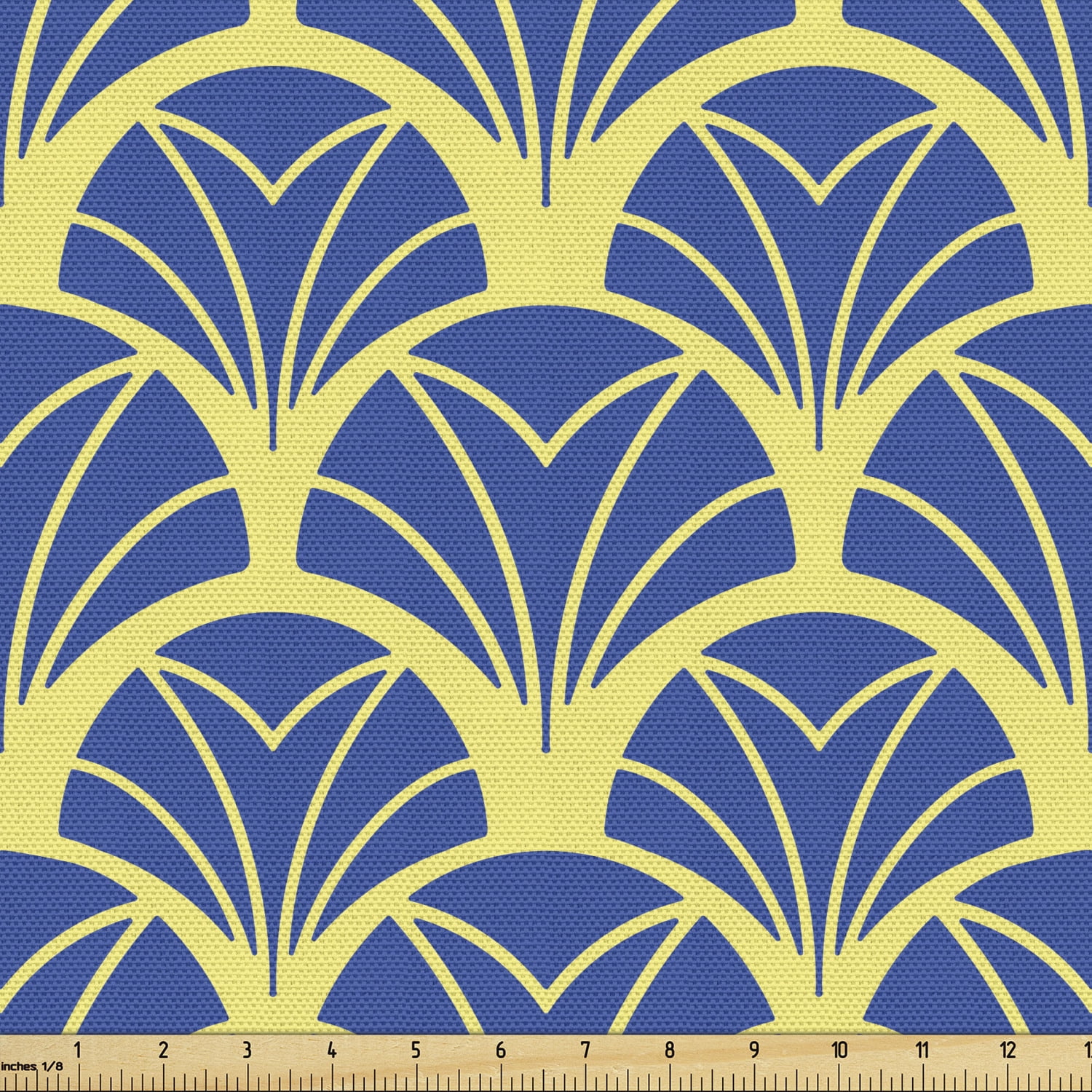 Art Deco Fabric by the Yard, Repetitive Abstract Modern Age Design ...
