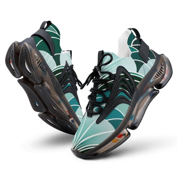 Art Deco Fan Pattern Walking Shoes for Men Woman Lightweight Tennis ...