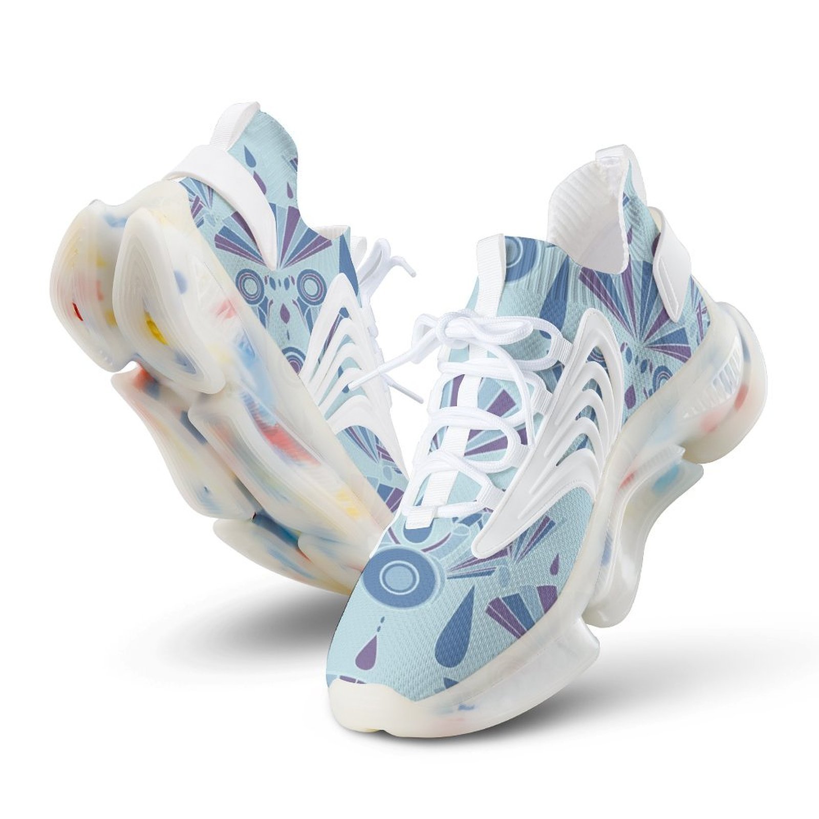 Art Deco Fan Pattern Walking Shoes for Men Woman Lightweight Tennis ...