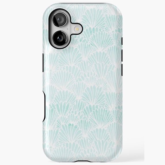 Art Deco Fan Shell Pattern Phone Case iPhone 17 11 12 13 14 15 17 Pro ...