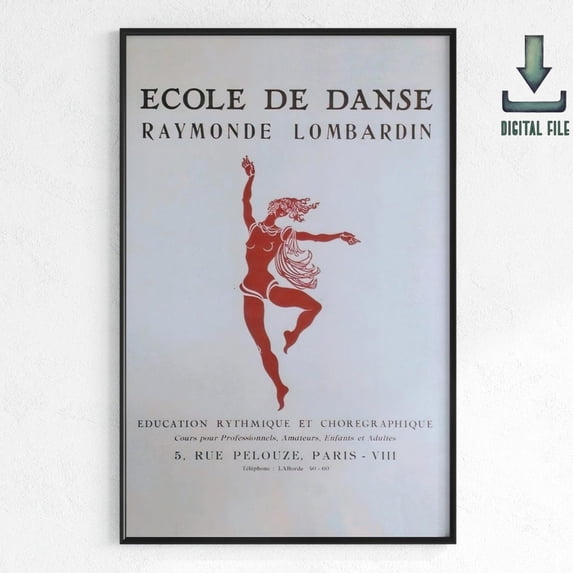 Art Deco French Dance Poster La Nuit De Fleurs Print Vintage Poster ...
