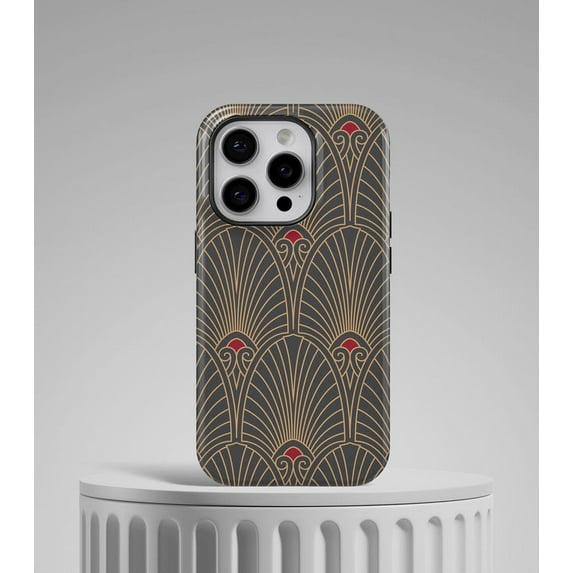 Art Deco Gatsby Themed Phone Case for iPhone 11 to 17 A Protective ...