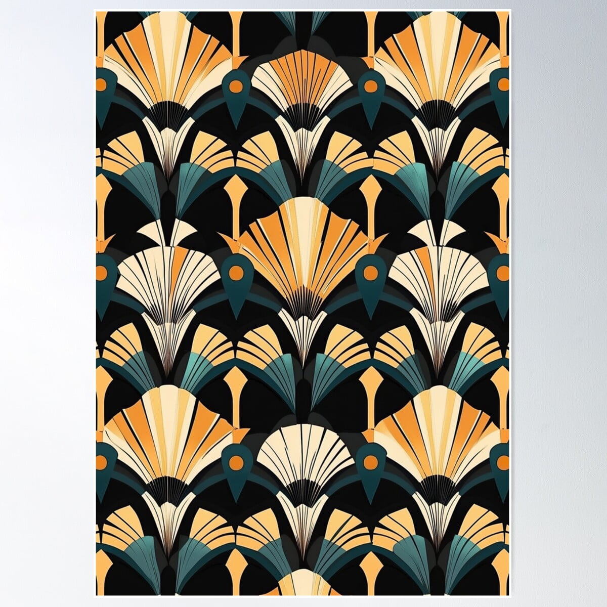 Art Deco - Glow And Structure Poster Wall Art Bedroom Wall Art ...