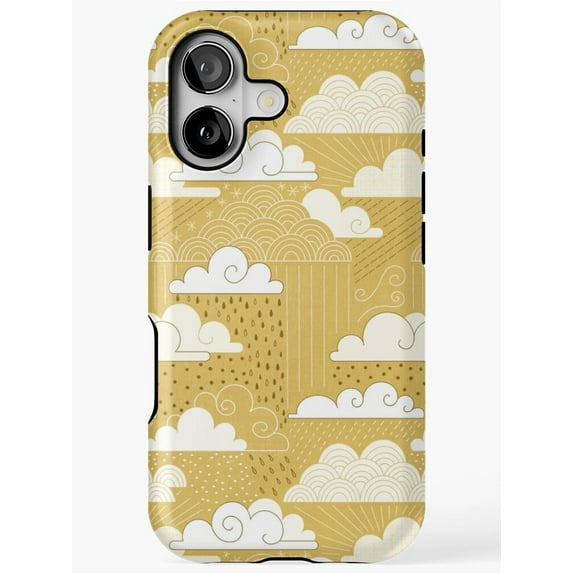 Art Deco Golden Showers Retro Phone Case for iPhone 11 12 13 14 15 16 ...