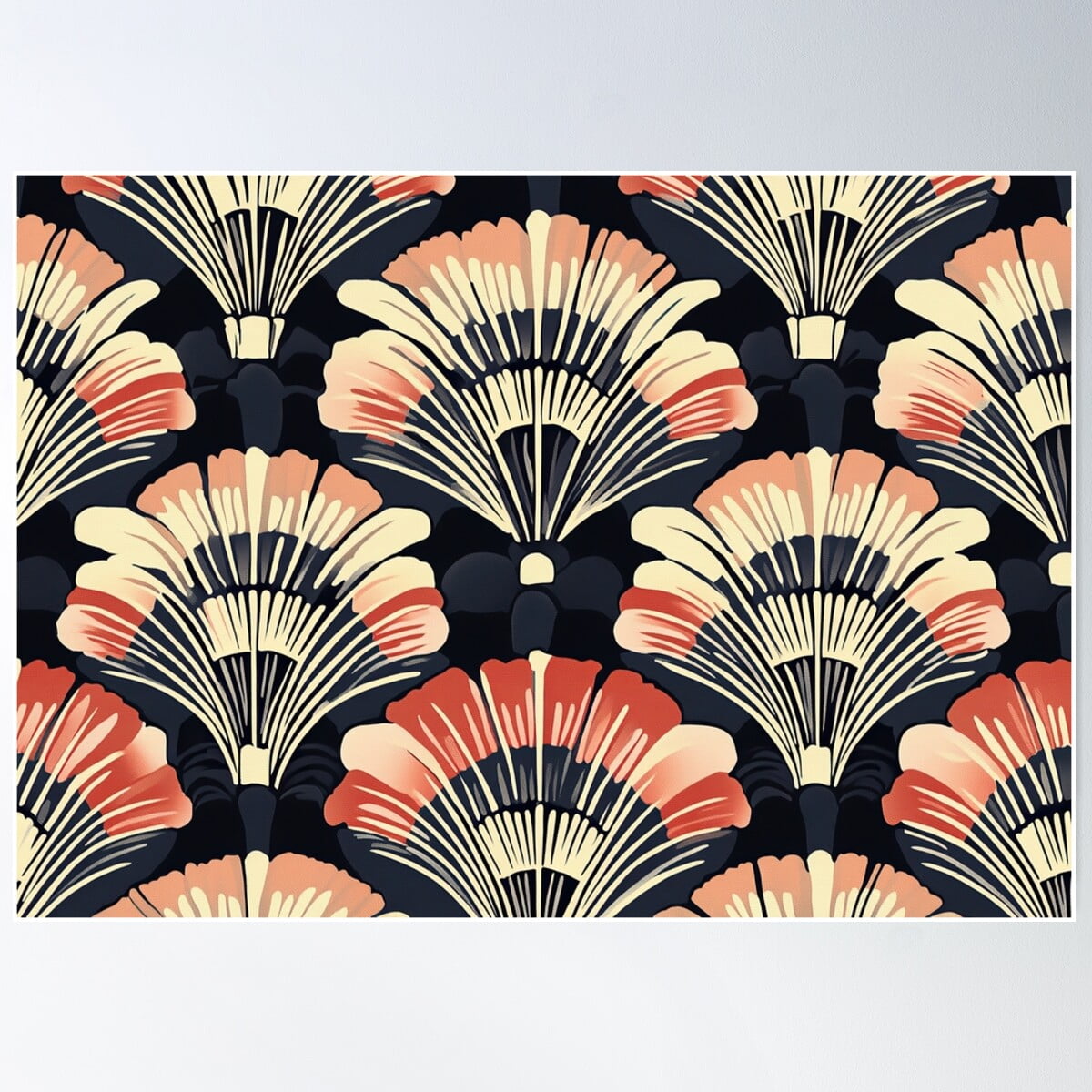 Art Deco "Harmonic Balance" Poster Wall Art, Modern Wall Decor For ...