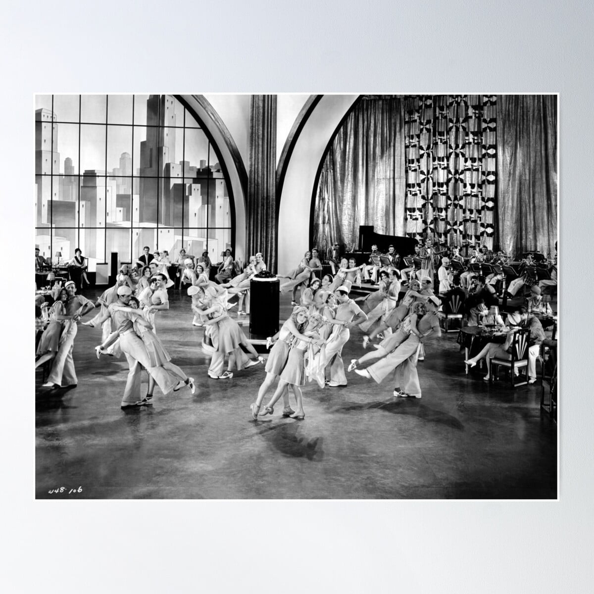 Art Deco Hollywood Supperclub - Duncan Sisters Poster Wall Art, Modern ...