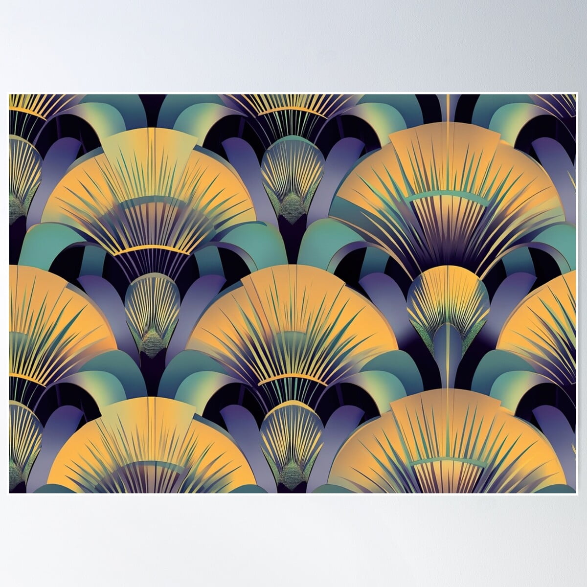 Art Deco "Horizon Of Elegance" Poster Wall Art, Modern Wall Decor For ...