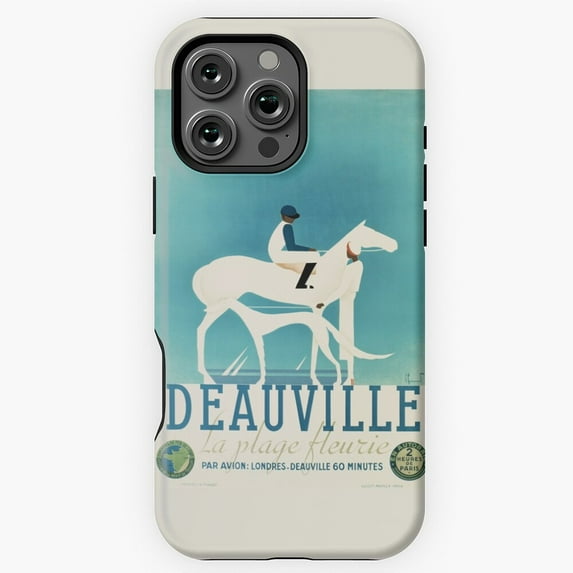 Art Deco Horse Greyhound Racing Art iPhone Case 17 16 15 14 13 12 11 ...