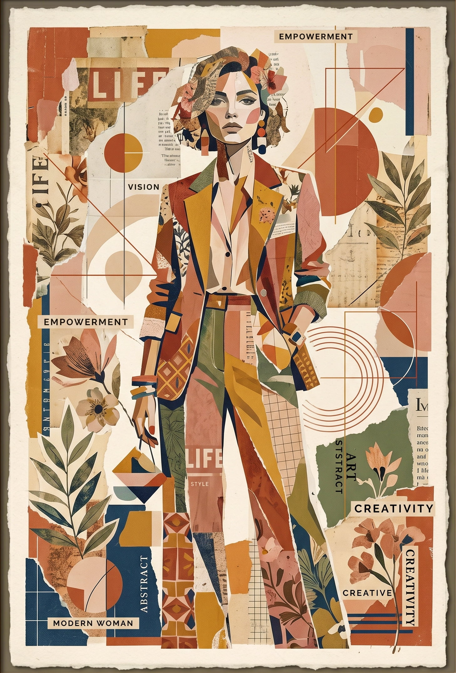 Art Deco Modern Woman Poster - Empowerment & Vision | Inspirational ...