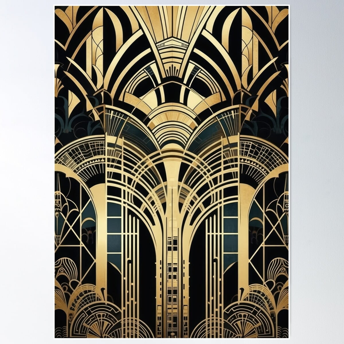 Art Deco Poster Wall Art, Modern Wall Decor For Living Room Bedroom ...