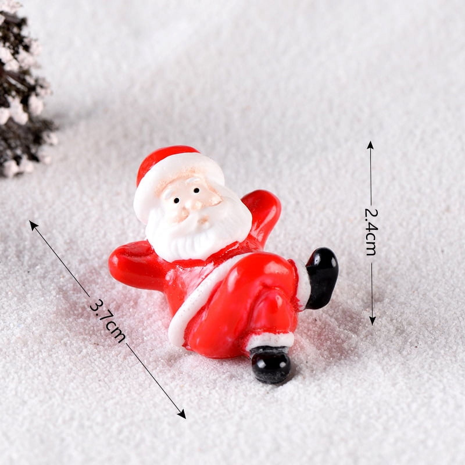 Art Deco Resin Santa Claus Figurines - Cartoon Style Christmas ...