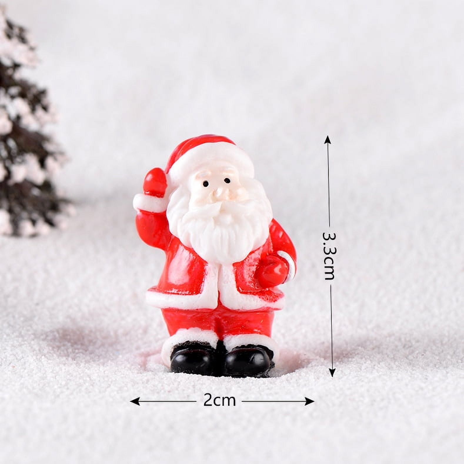 art Deco Resin Santa Claus Figurines - Cartoon Style Christmas ...