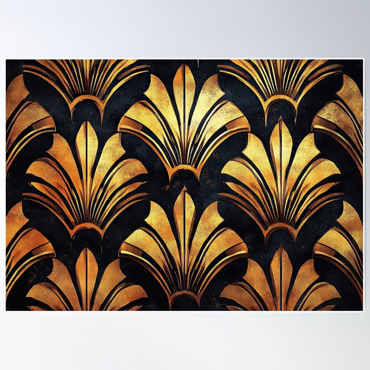 Art Deco "Sophisticated Angles" Poster Wall Art, Modern Wall Decor For ...