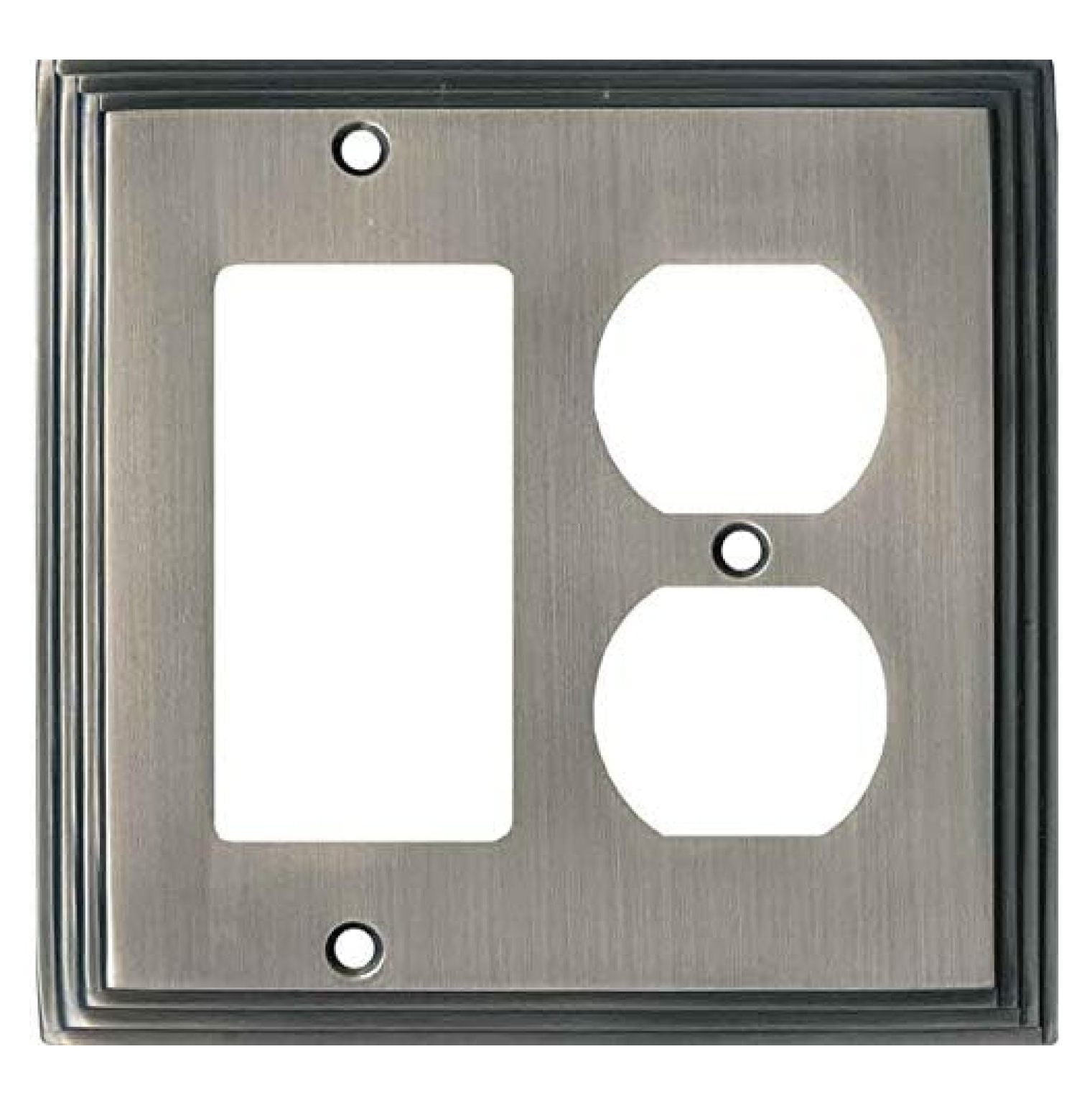 Art Deco Step Light Switch Cover | 1 GFI Rocker - 1 Duplex | 4.875" x 4 ...