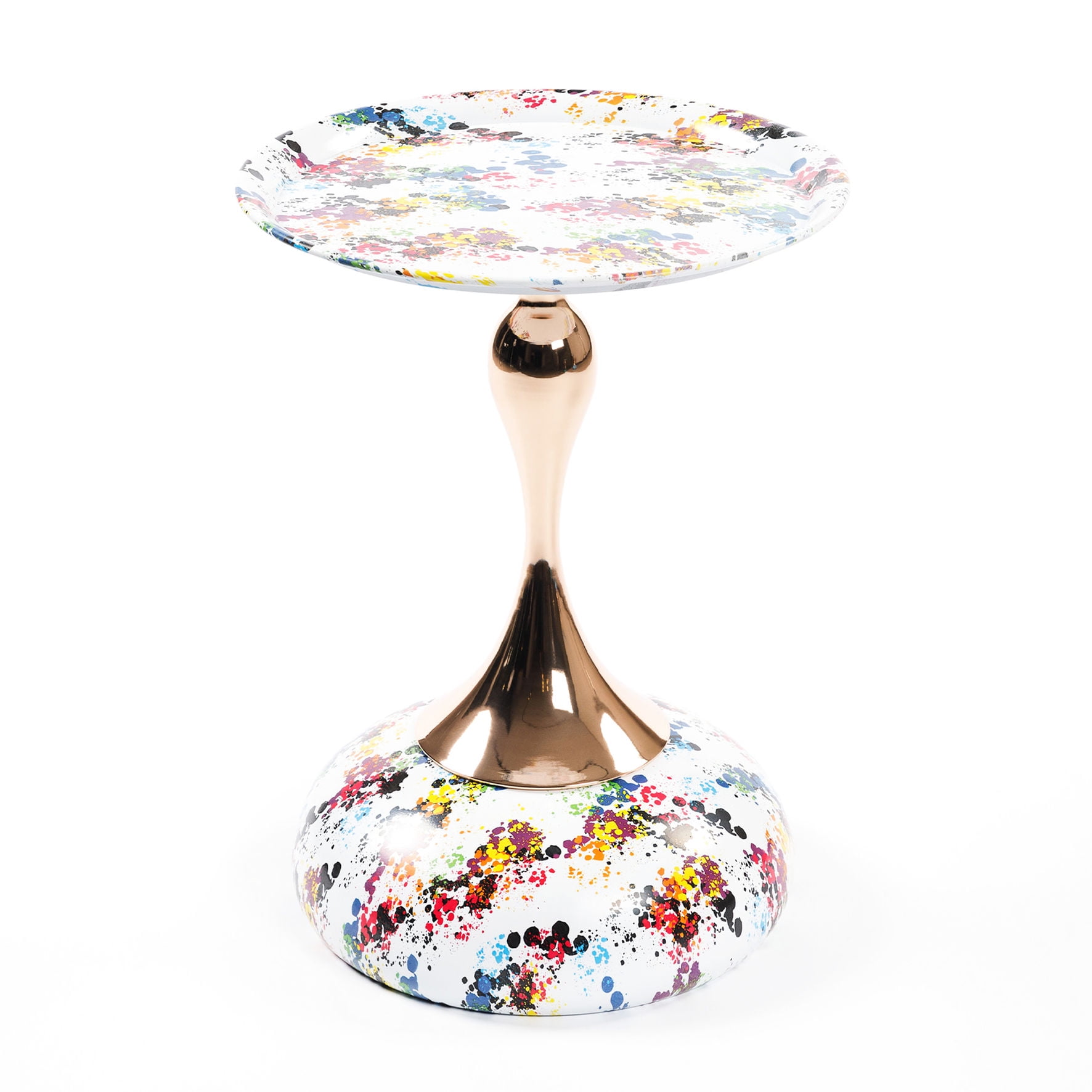 Art Deco Style with Mermaid Tail Design - Versatile Round Side Table ...