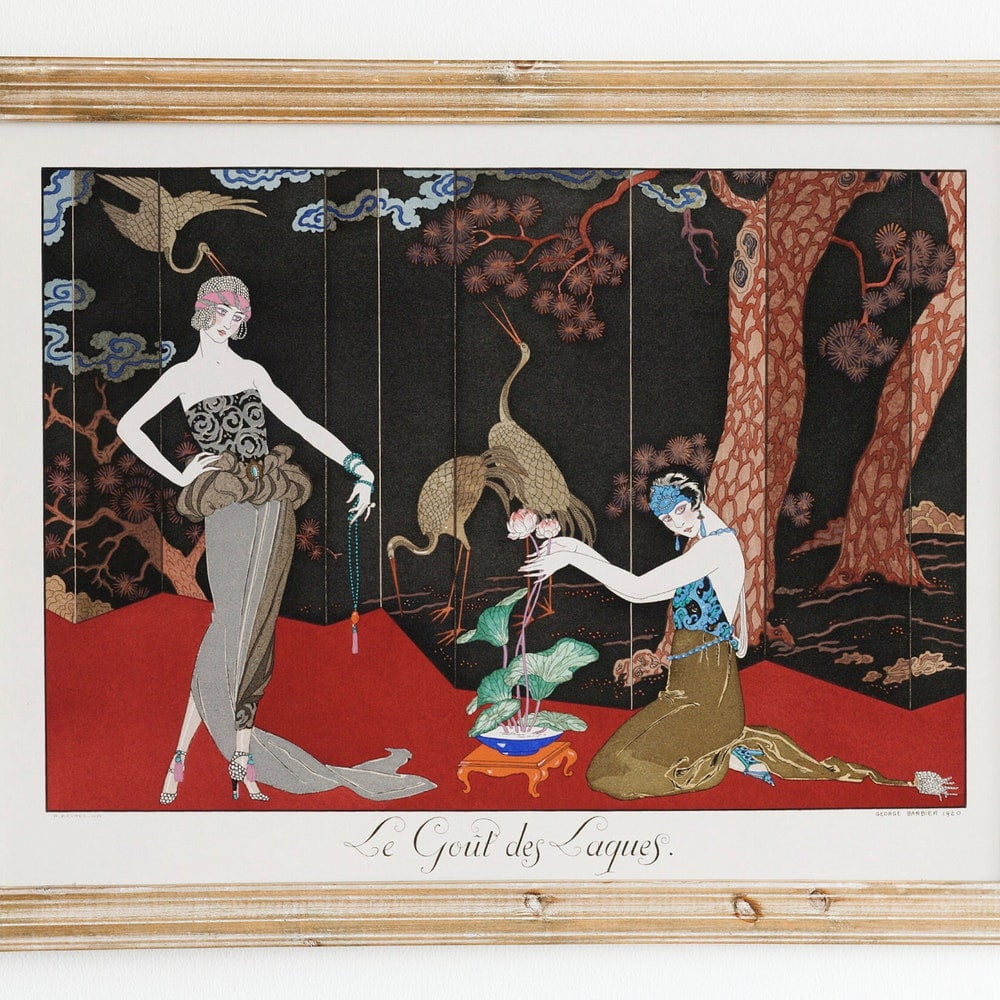 Art Deco Wall Art French Fashion Models 1920S Women Vintage Fashion Illustration Flappers George ...