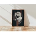 Art Deco Woman Print, Black White Terracotta Vintage Style Wall Art ...