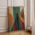 Art Deco Woman Wall Art Elegant Fashion Illustration Geometric Figure ...