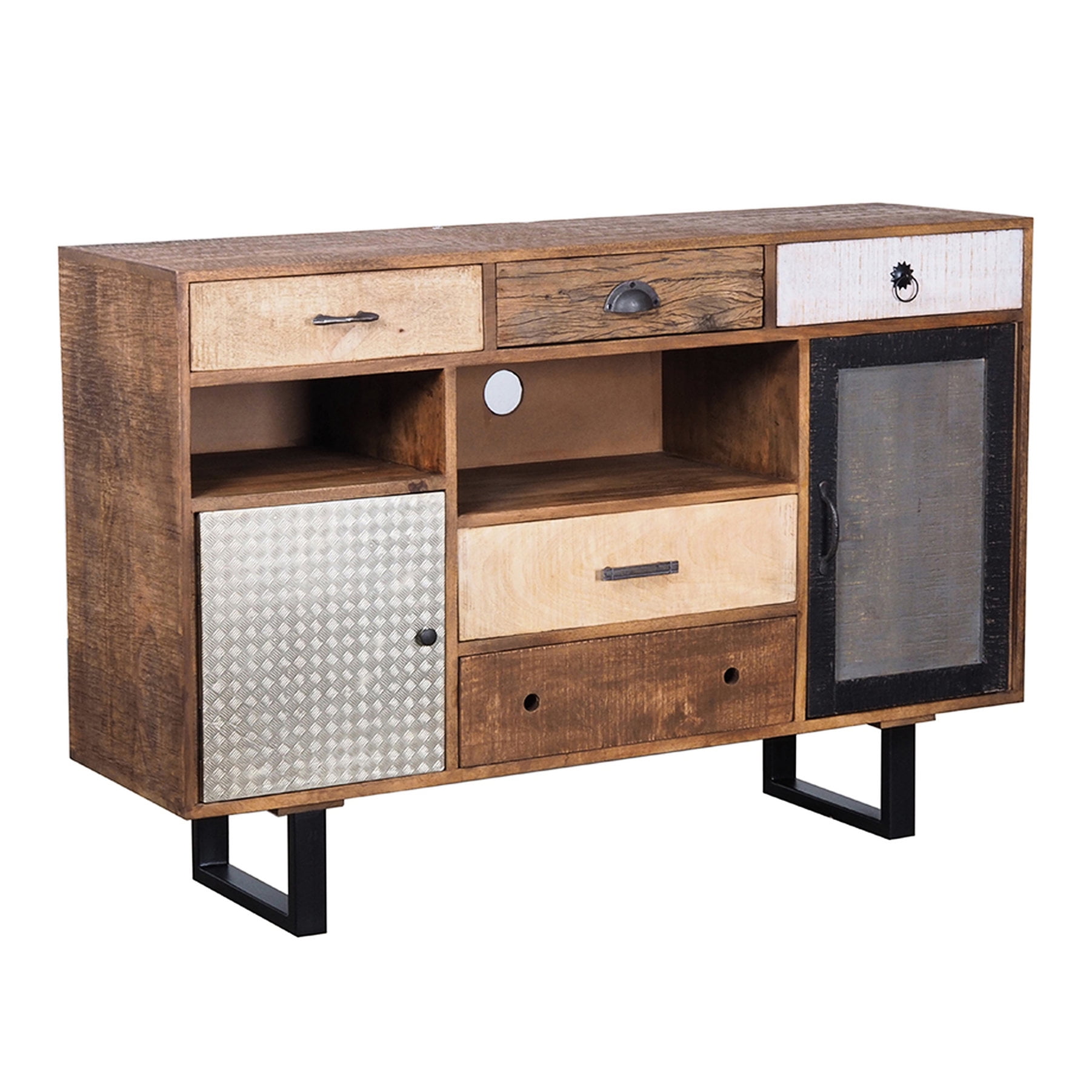 Art Deco Wood Sideboard with Multi - storage - Living Space, Add ...