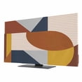 Art Decor TV Dust Cover 24 Inch, Mid-Century Modern Abstract Geometric ...