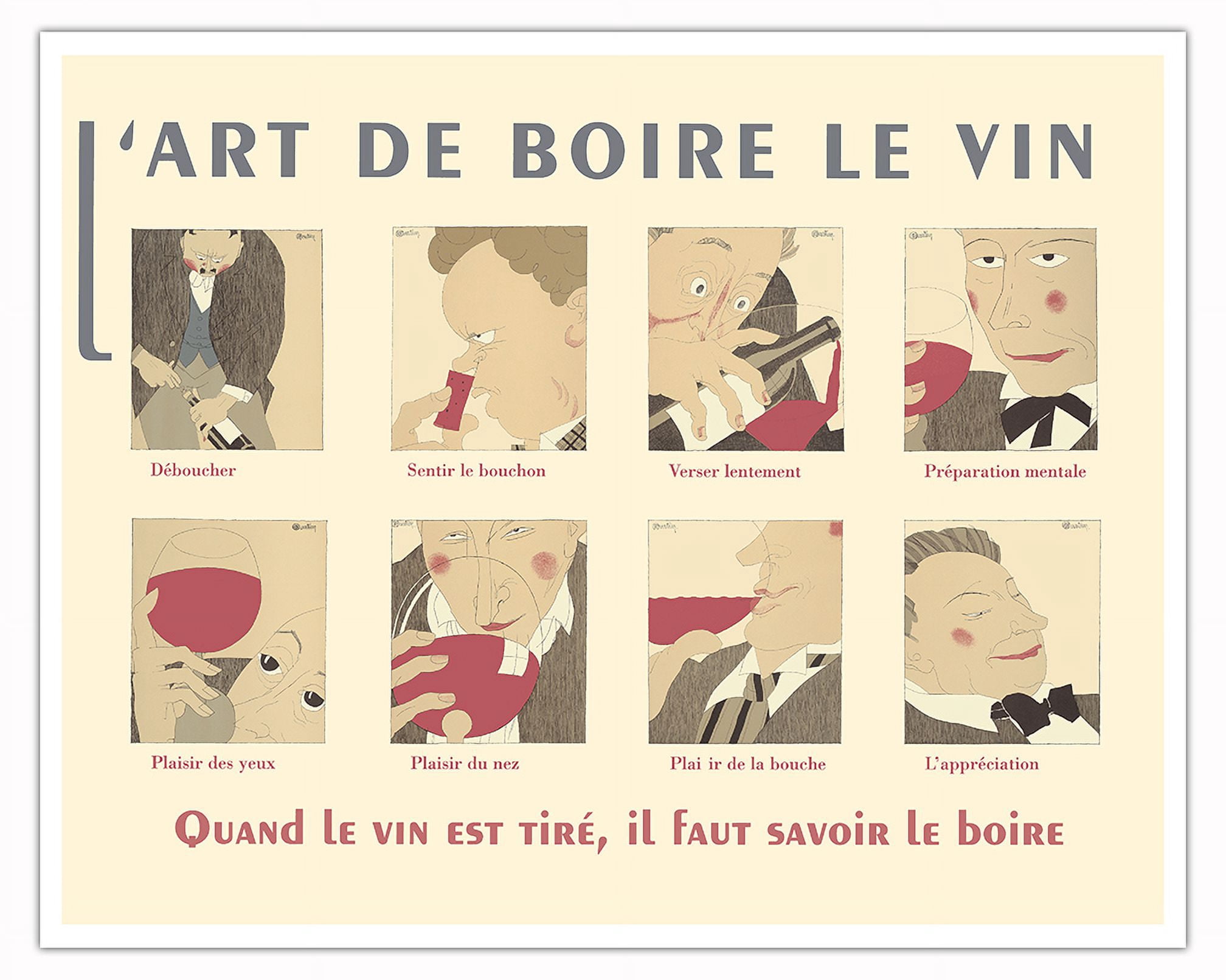 The Art of Drinking Wine (L'Art de Boire le Vin) - Vintage Food & Drink ...