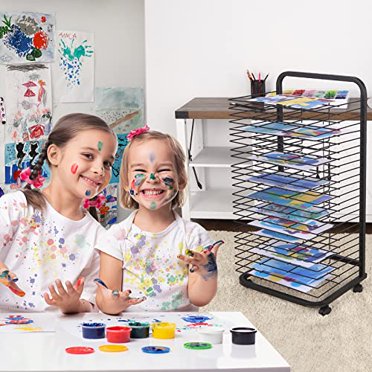 Stack-N-Dry Spring Loaded Drying Rack - Perfect For an Art Organizer ...