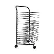 MEEDEN Wood Large Print Rack, Artist Storage Rack with Castors, Art ...