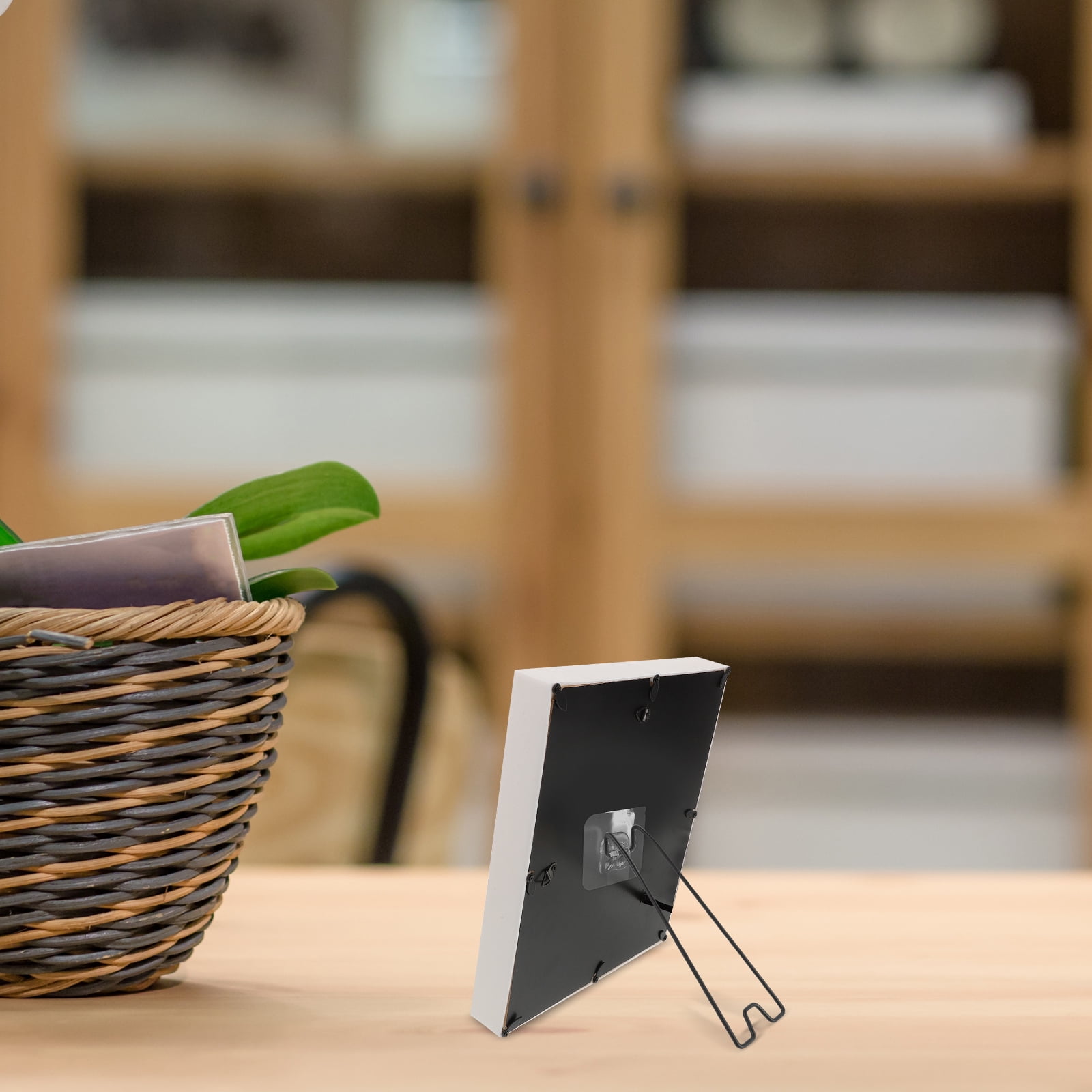 Art Easel Stand,Adhesive Easel Back Black Metal Picture Frame Easel ...