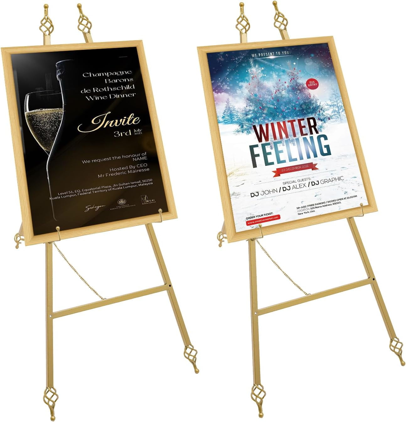 Art Easel Stand For Painting, Metal Canvas Stand Picture Easels For ...