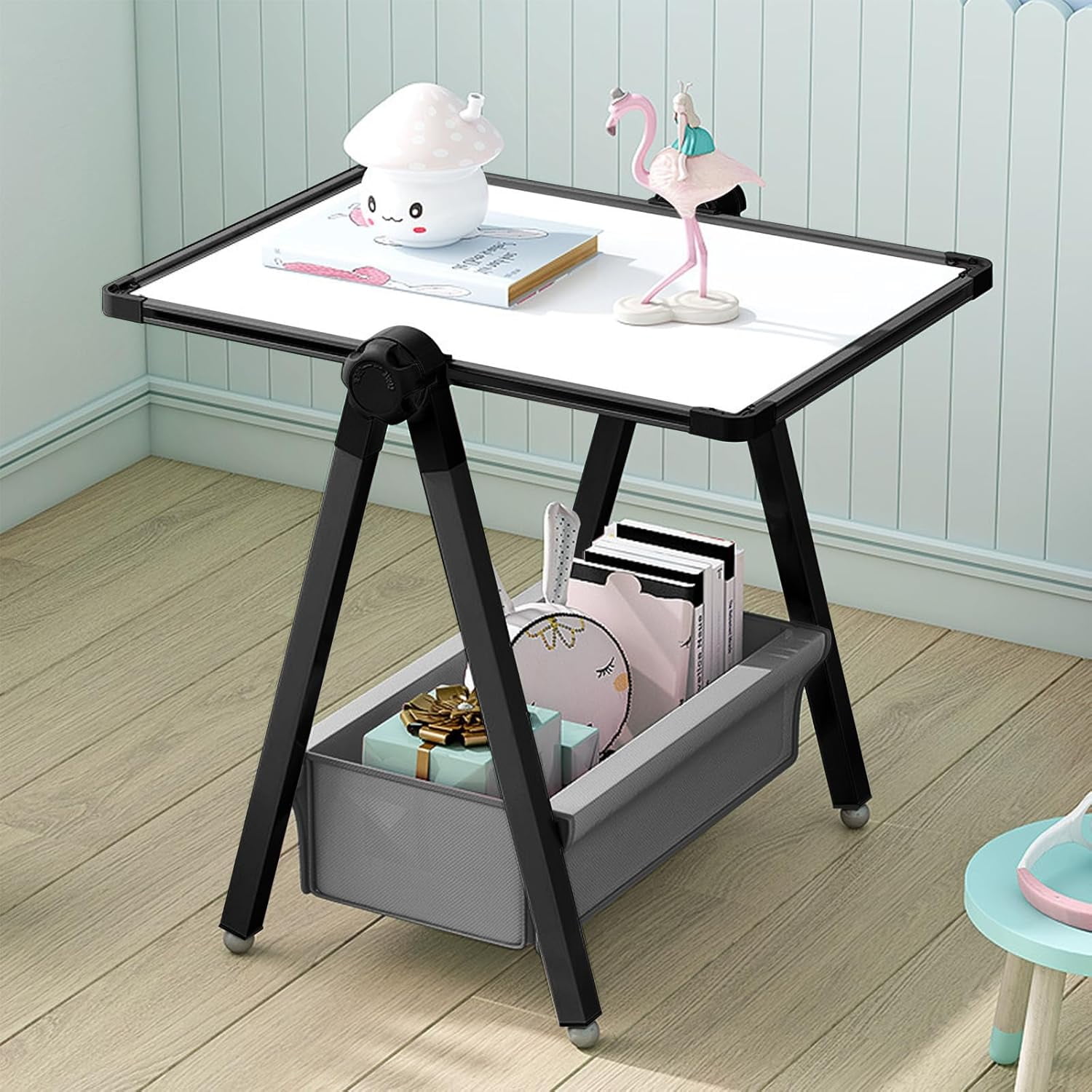 Art Easel for Kids, Double Sided Kids Easel Drawing Board, Whiteboard ...