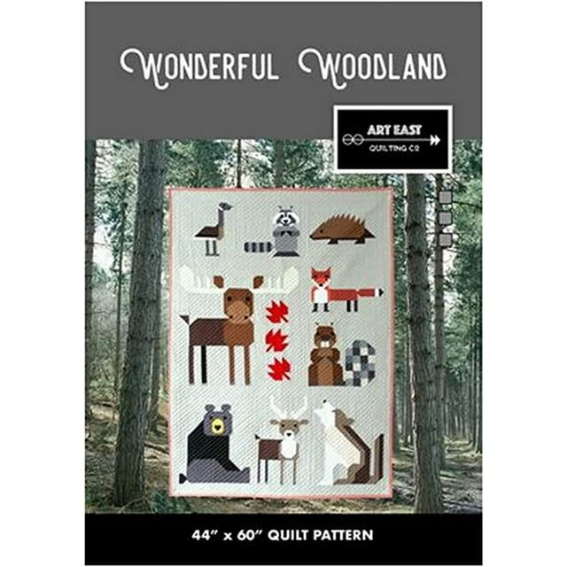 Art East Quilting Co Wonderful Woodland Quilt Sewing Pattern - Walmart.com