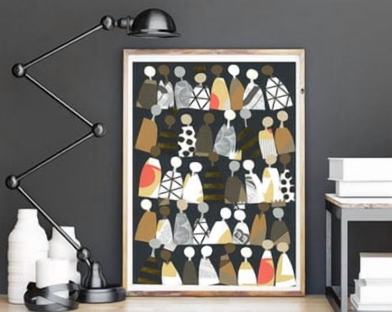 Art On Etsy Commercial People Of Color Printable Multiculture People ...