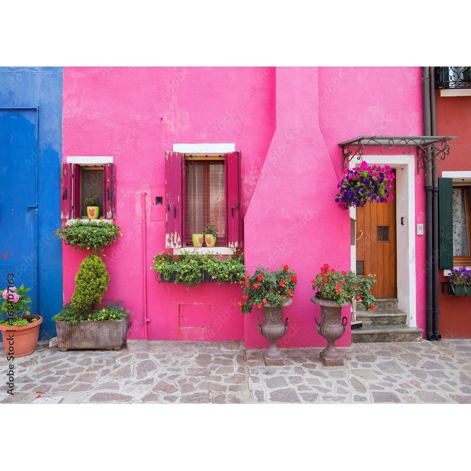 Art Fabric Aesthetic Wedding Scenery Photography Backdrops Flower Brick ...