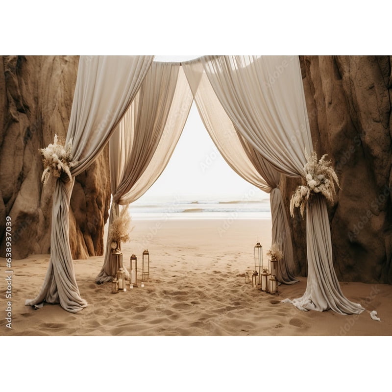 Art Fabric Aesthetic Wedding Scenery Photography Backdrops Flower Brick ...