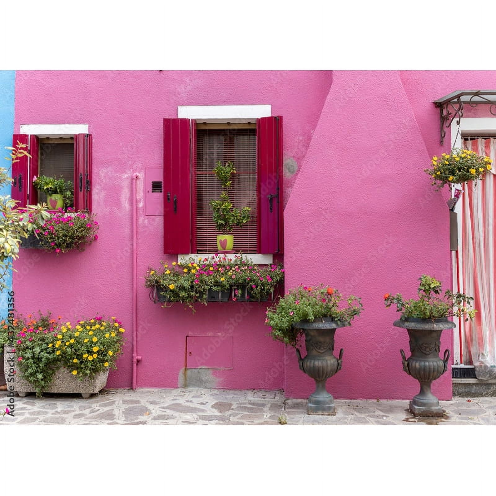 Art Fabric Aesthetic Wedding Scenery Photography Backdrops Flower Brick ...