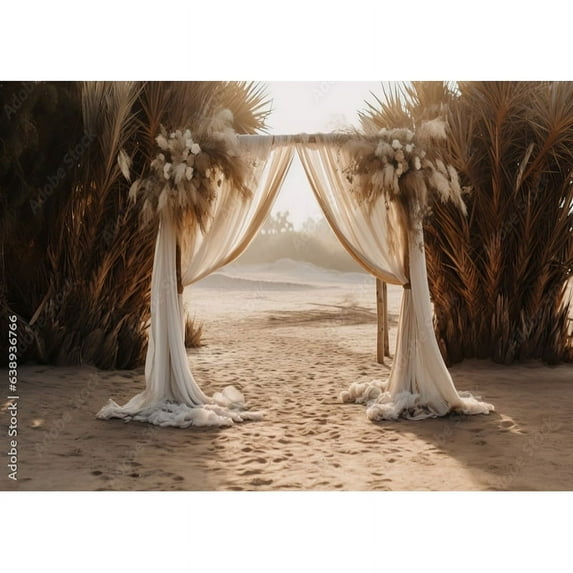Art Fabric Aesthetic Wedding Scenery Photography Backdrops Flower Brick ...