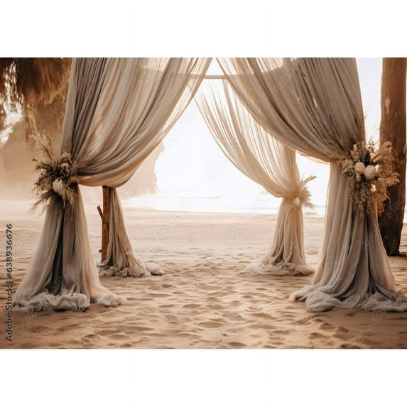 Art Fabric Aesthetic Wedding Scenery Photography Backdrops Flower Brick ...