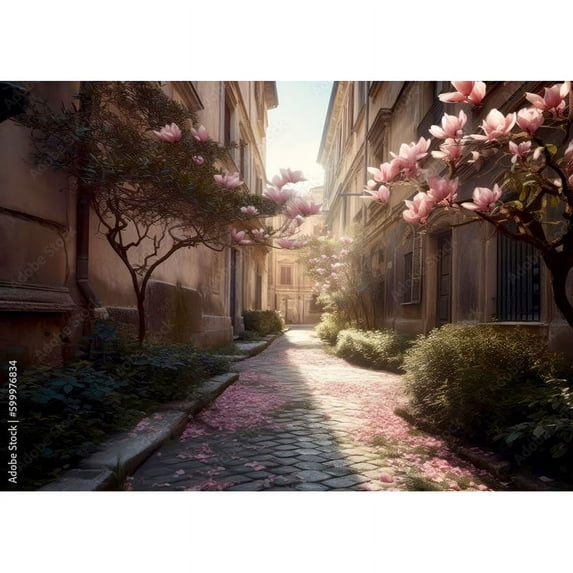 Art Fabric Aesthetic Wedding Scenery Photography Backdrops Flower Brick ...