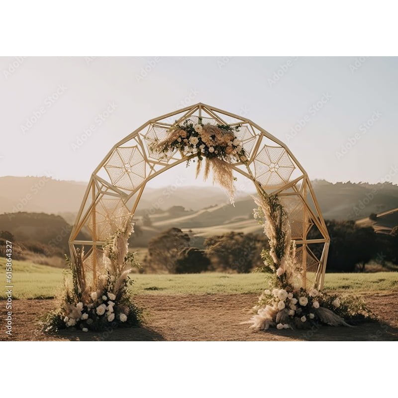 Art Fabric Aesthetic Wedding Scenery Photography Backdrops Flower Brick ...