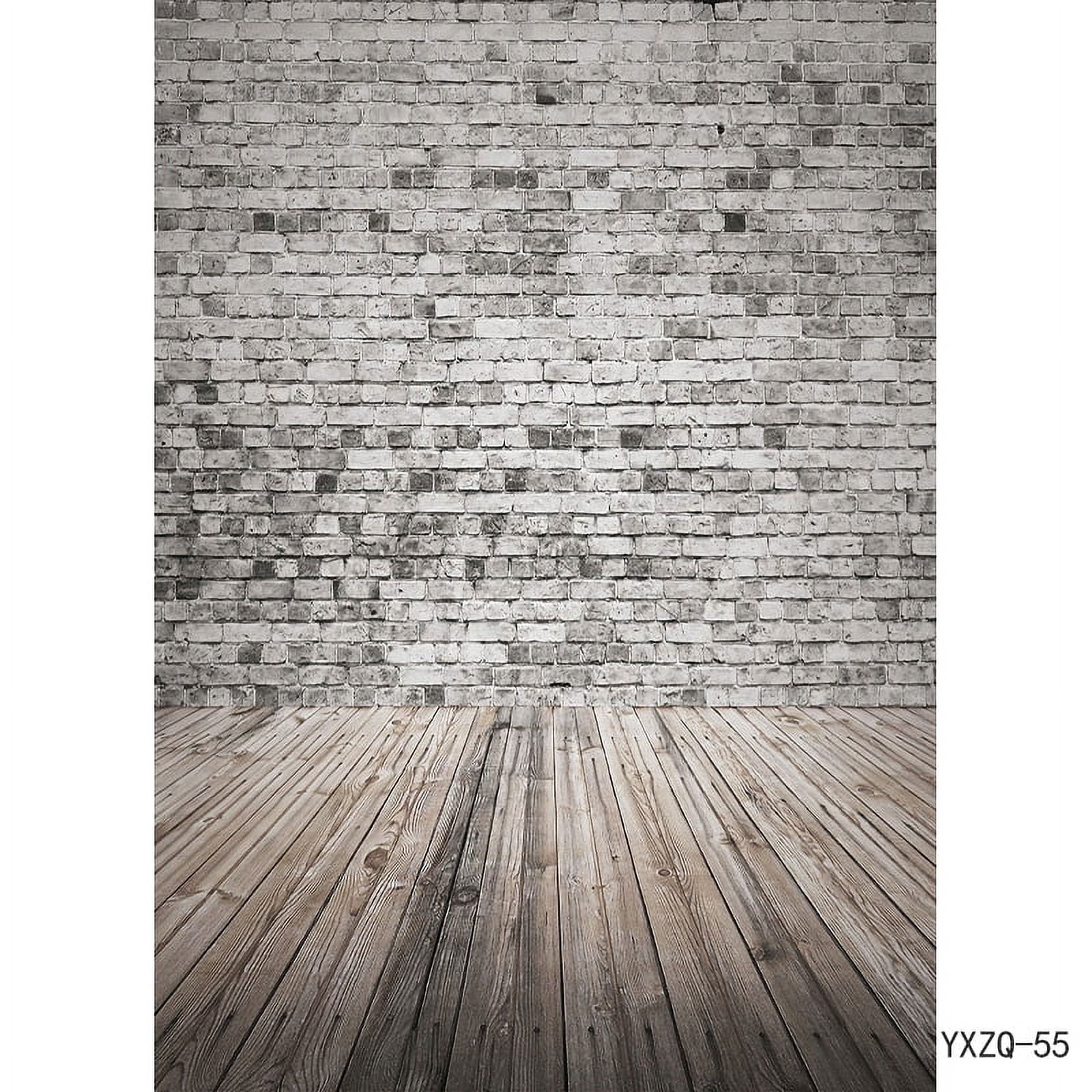 Art Fabric Brick Wall Wooden Floor Photography Backdrops Portrait Photo ...