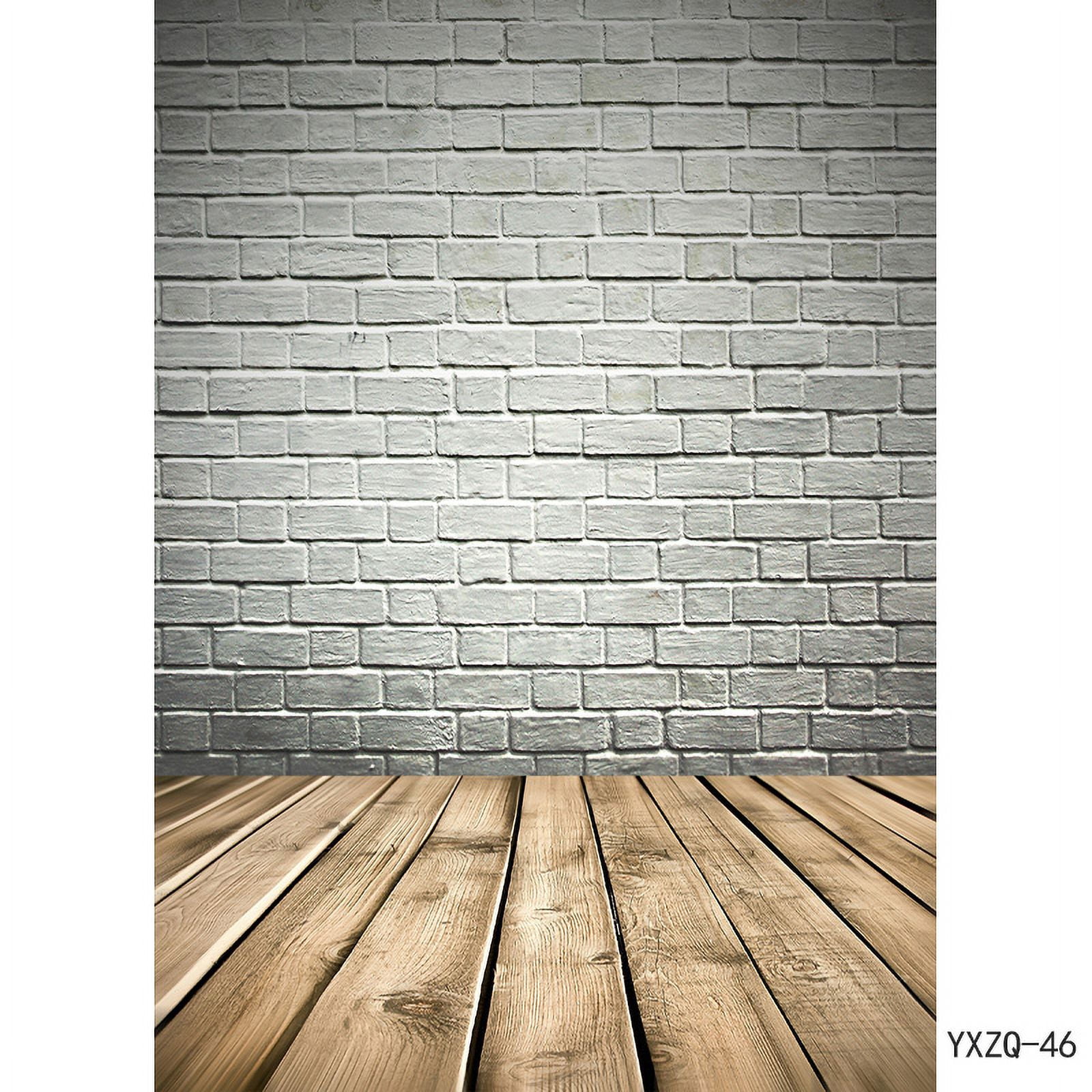 Art Fabric Brick Wall Wooden Floor Photography Backdrops Portrait Photo ...