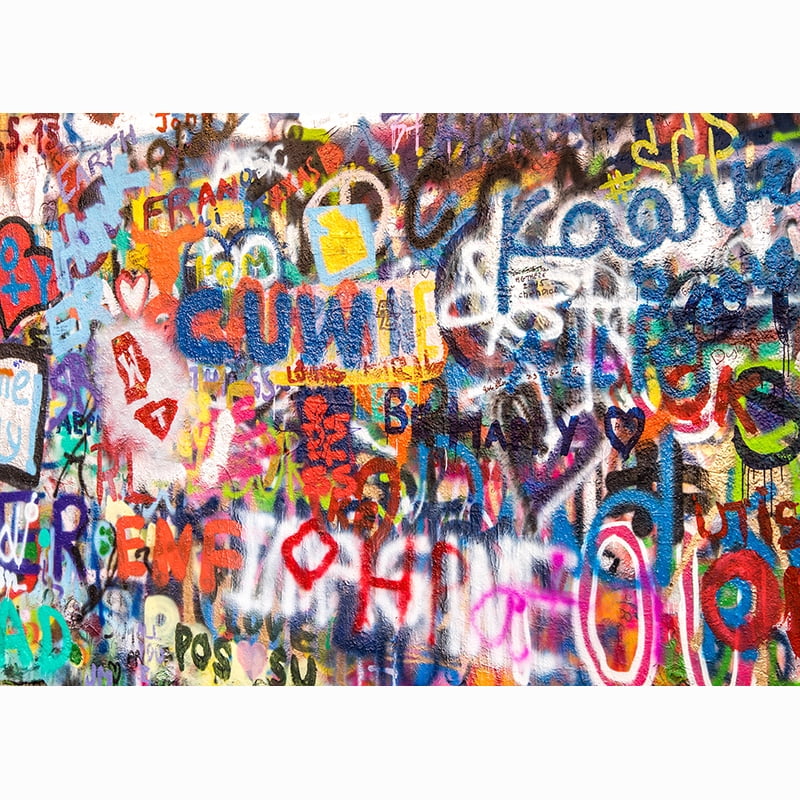 Art Fabric Custom Photography Backdrops Prop Brick Wall Graffiti Indoor ...