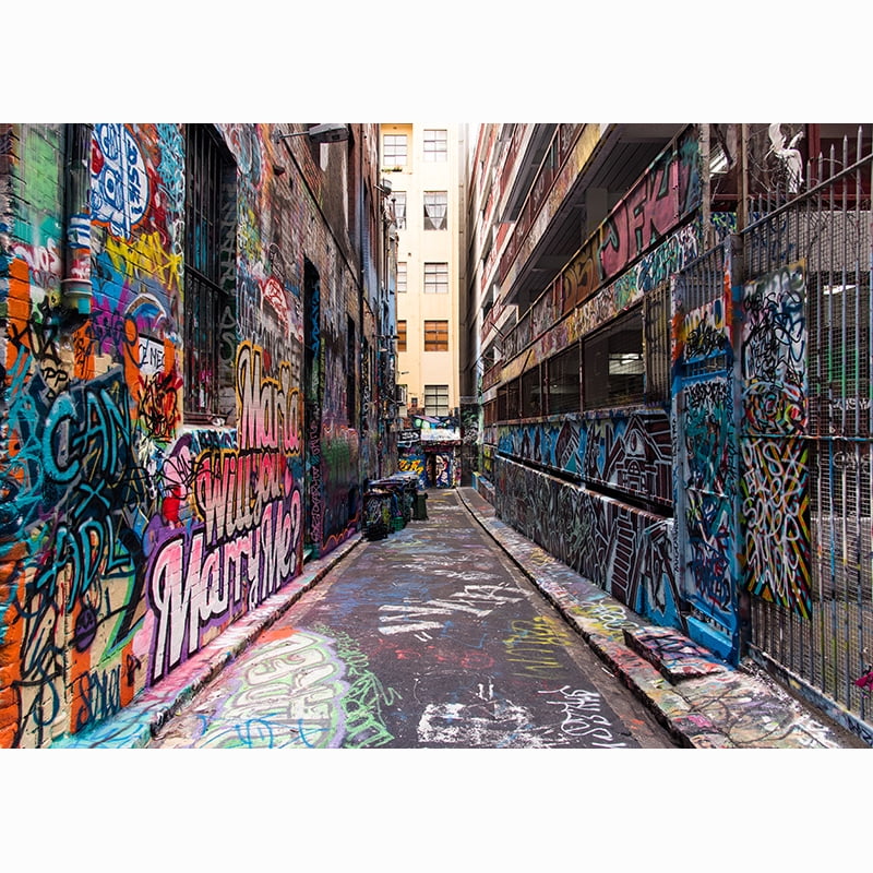 Art Fabric Custom Photography Backdrops Prop Brick Wall Graffiti Indoor ...