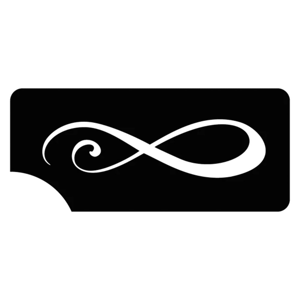 Art Factory Glitter Tattoo Stencil - Infinity Symbol (5/pack ...
