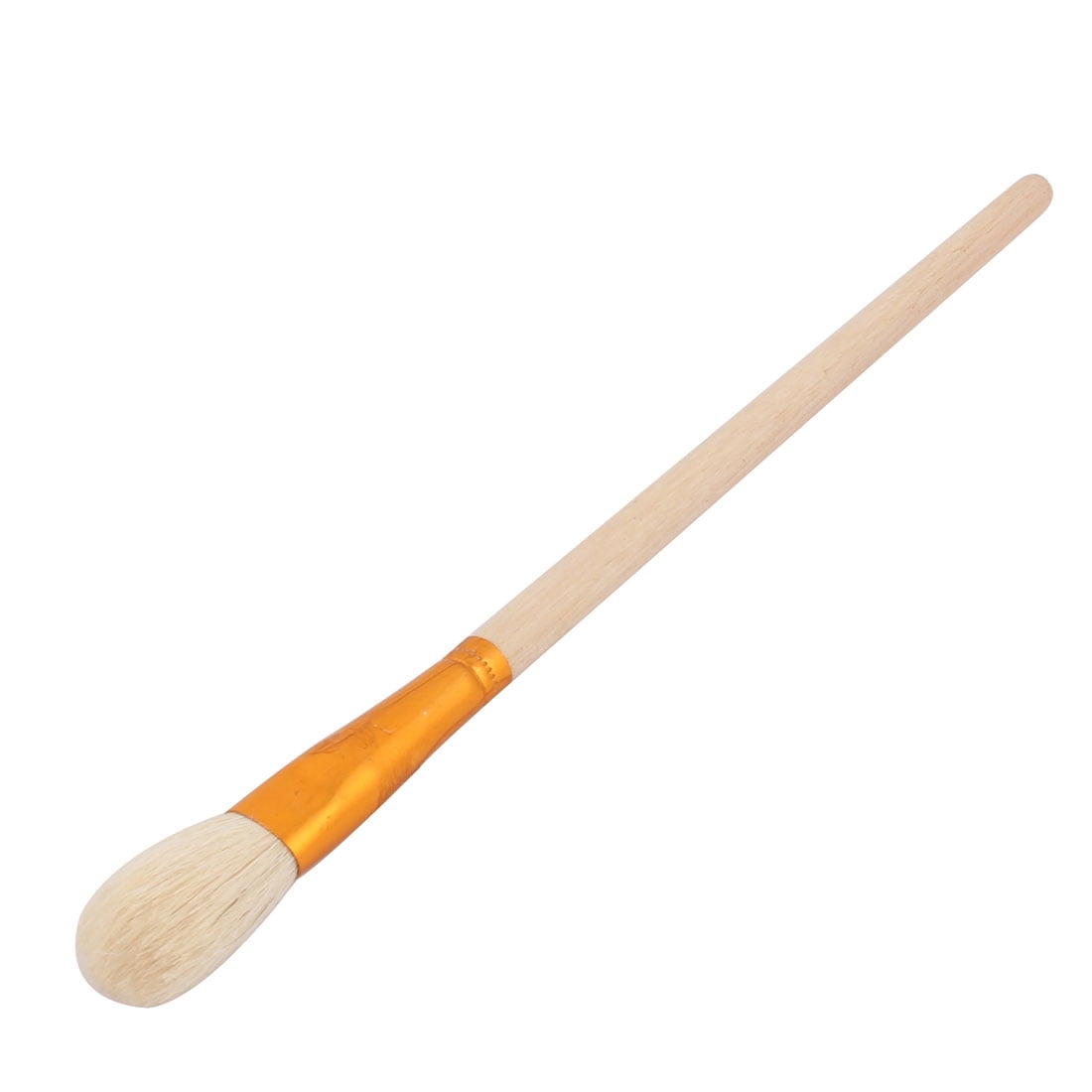 Art Faux Fur Head Wood Handle Round Shaped Oil Paint Painting Brush ...