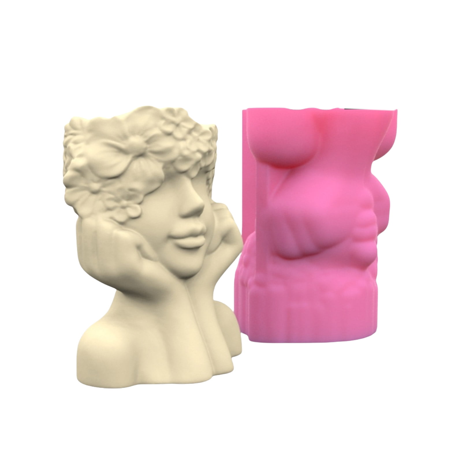 Art Figure Mold Flower Vase Mold Artistic Human Figure Shape Silicone ...