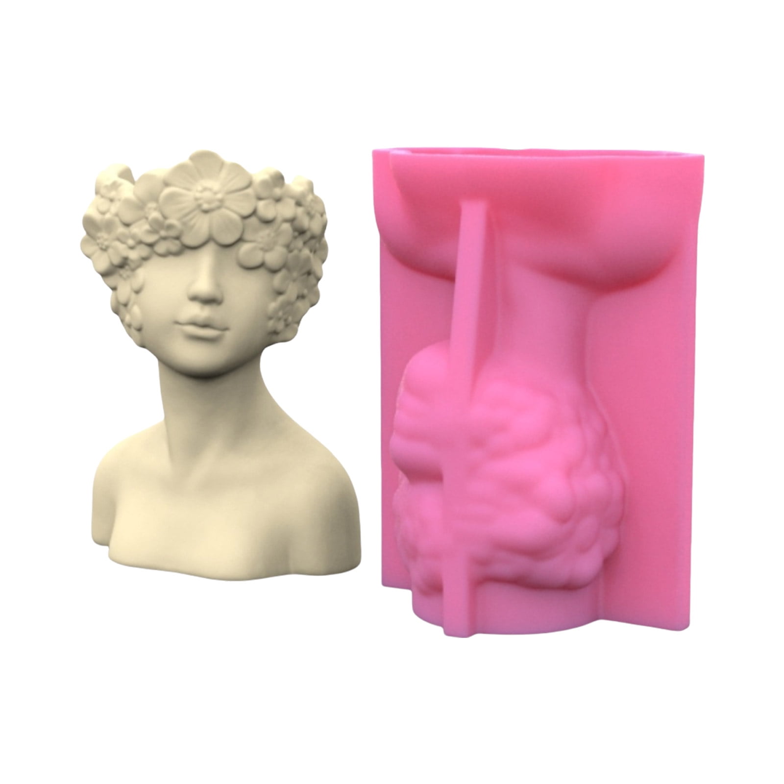 Art Figure Mold Flower Vase Molds Artistic Human Figure Shape Ornament ...