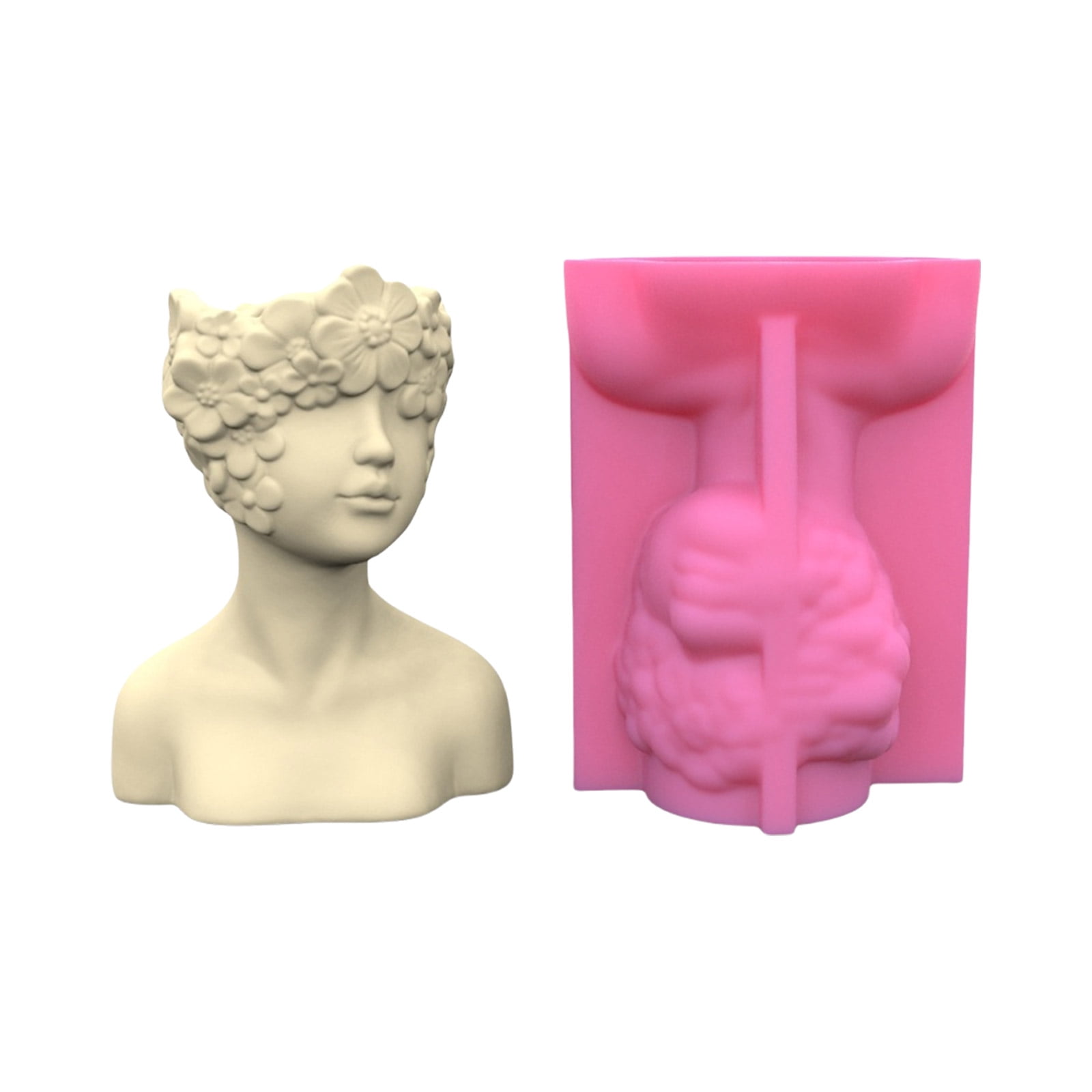 Art Figure Mold Flower Vase Molds Artistic Human Figure Shape Ornament ...