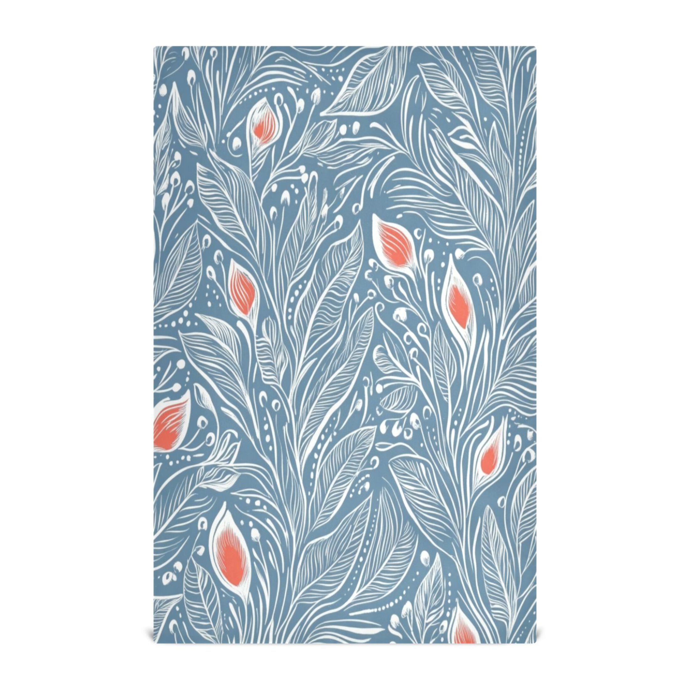 Art Floral Design Kitchen Towels Set of 4 Tea Towels for Kitchen ...