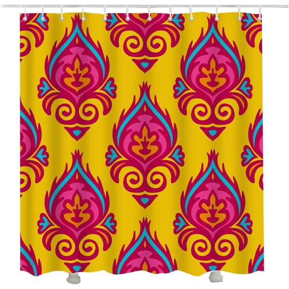 Art Floral Shower Curtains for Bathroom 72X84 Inches, Abstract Art ...